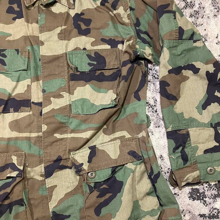 Camo Military Surplus Camouflage Chore Jacket w Padded Elbows | Grailed