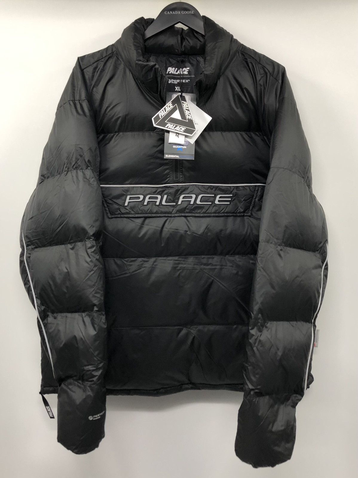 Palace Palace SS23 Pertex P90 Puffer Black Jacket XL | Grailed