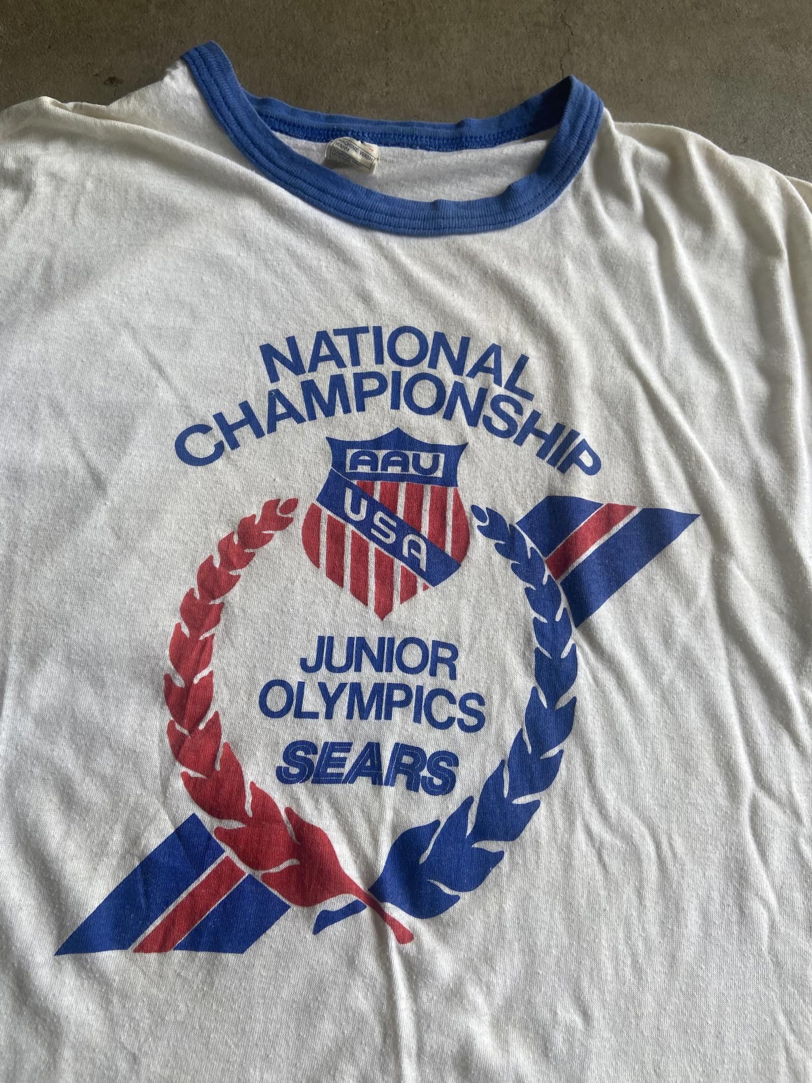 Sears 70s Sears "Junior Olympics" Ringer Shirt | Grailed