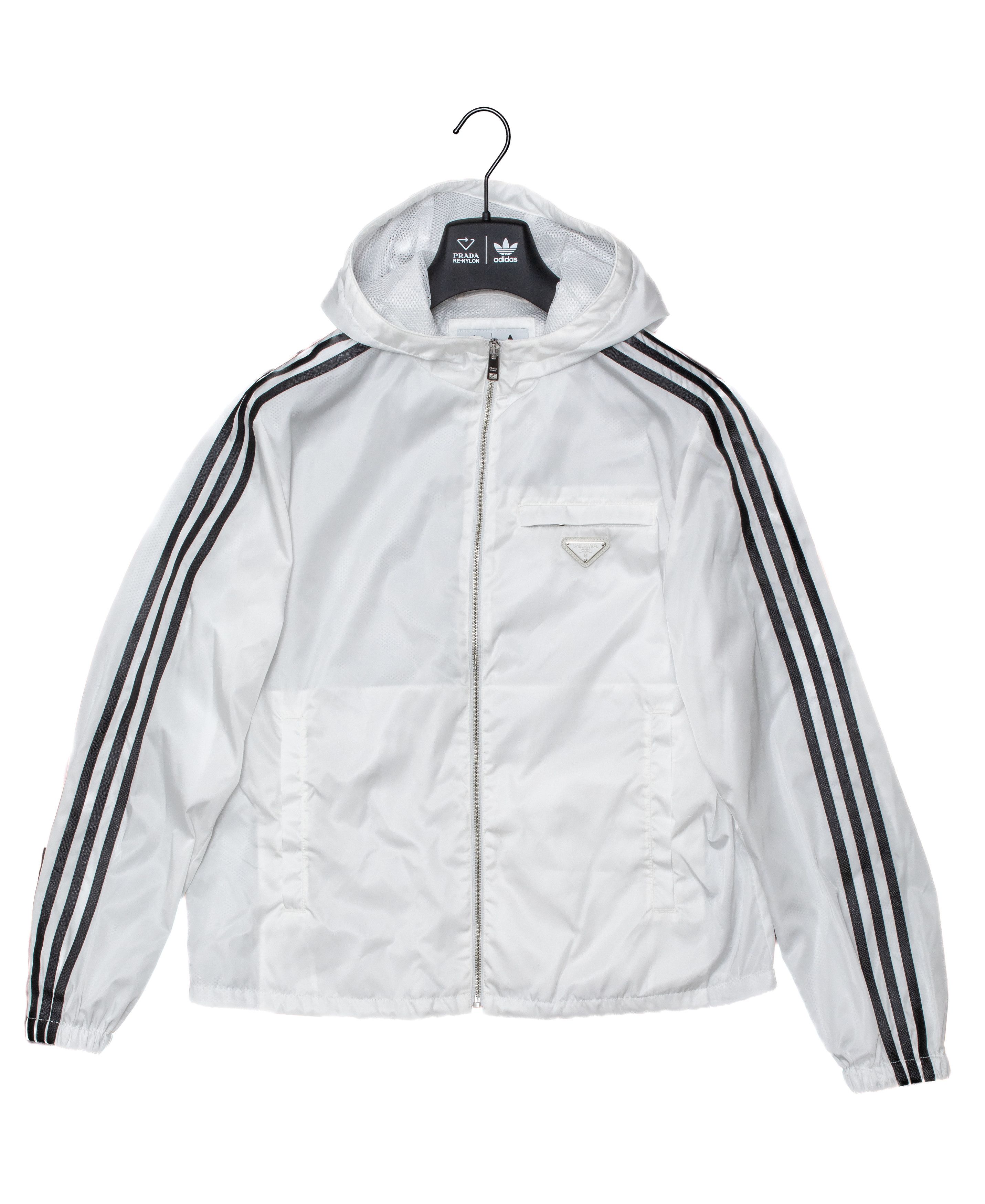 Adidas × Prada ADIDAS X PRADA RE-Nylon Hooded Track Jacket White | Grailed