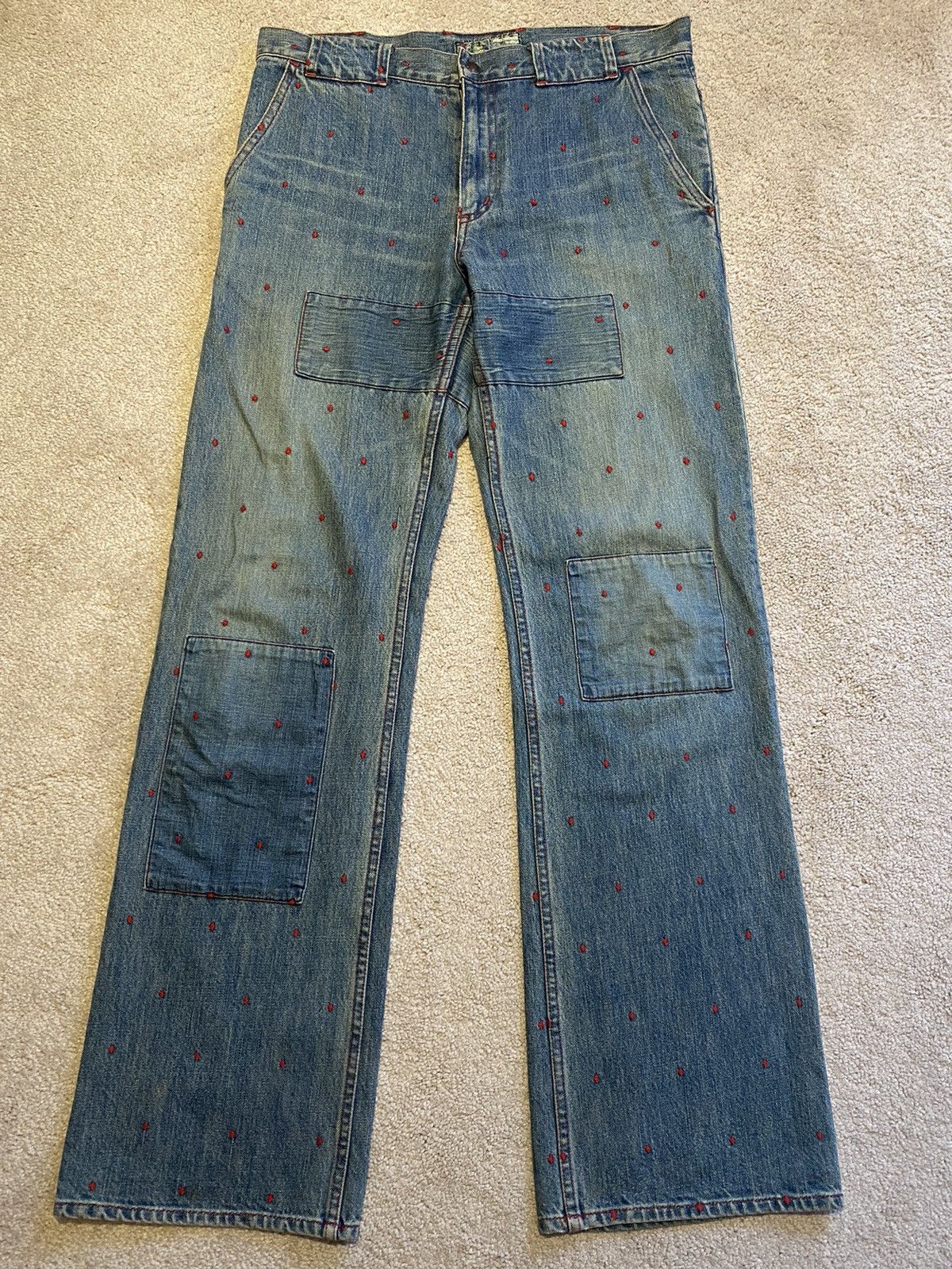 Undercover Undercover SS02 The Illusion Of Haze Diamond patchwork denim ...