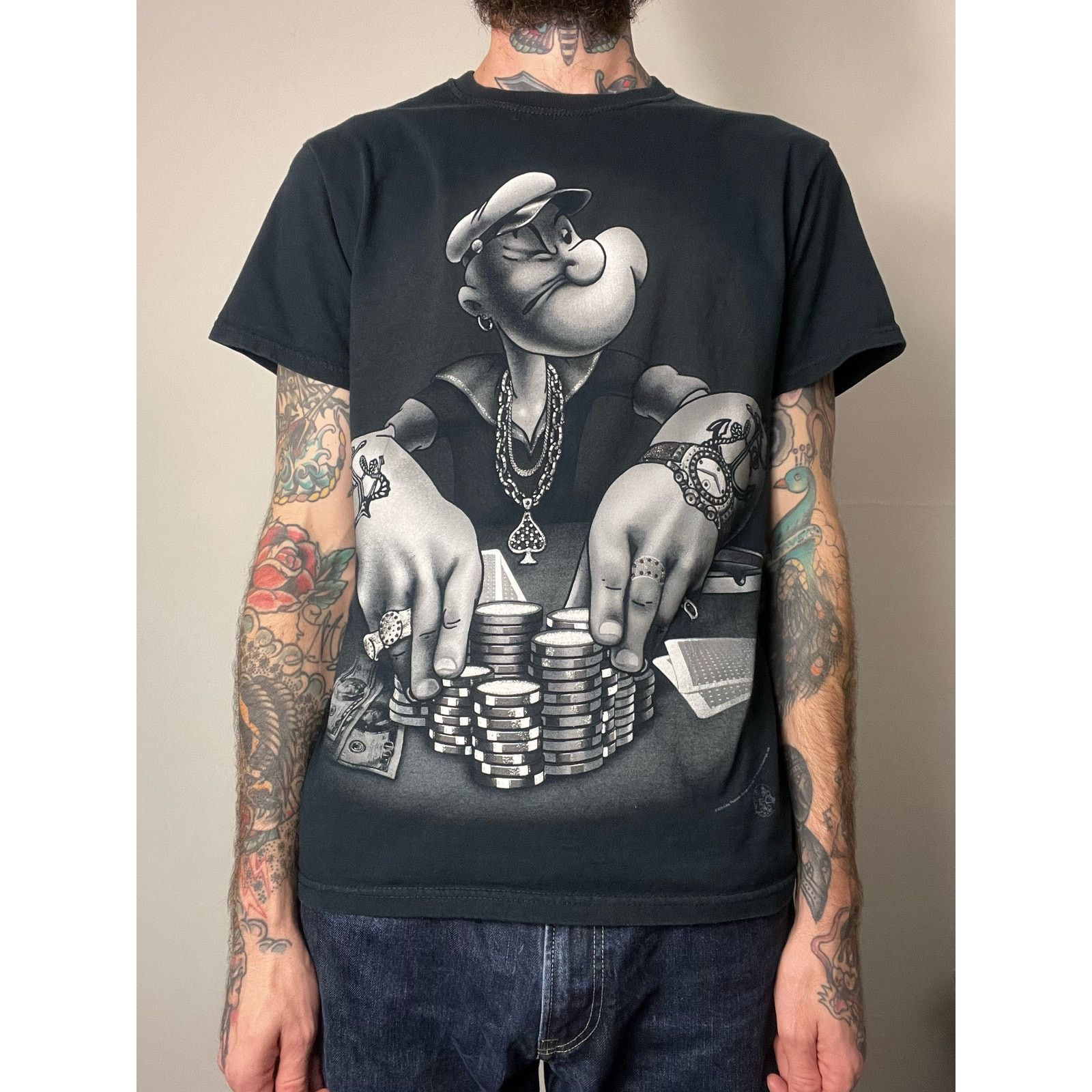 Cartoon Network × Rap Tees × Vintage Vintage Gangster Popeye Rap ...