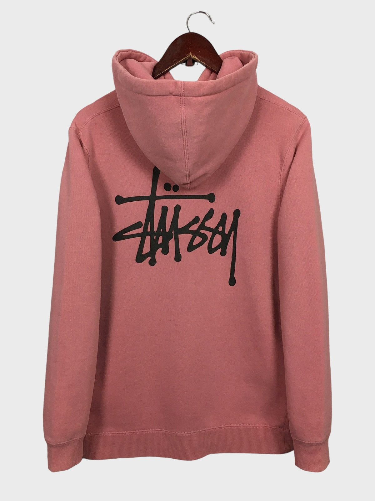 Stussy hoodie STUSSY Basic Logo HD hood hooded streetwear y2k skate ...