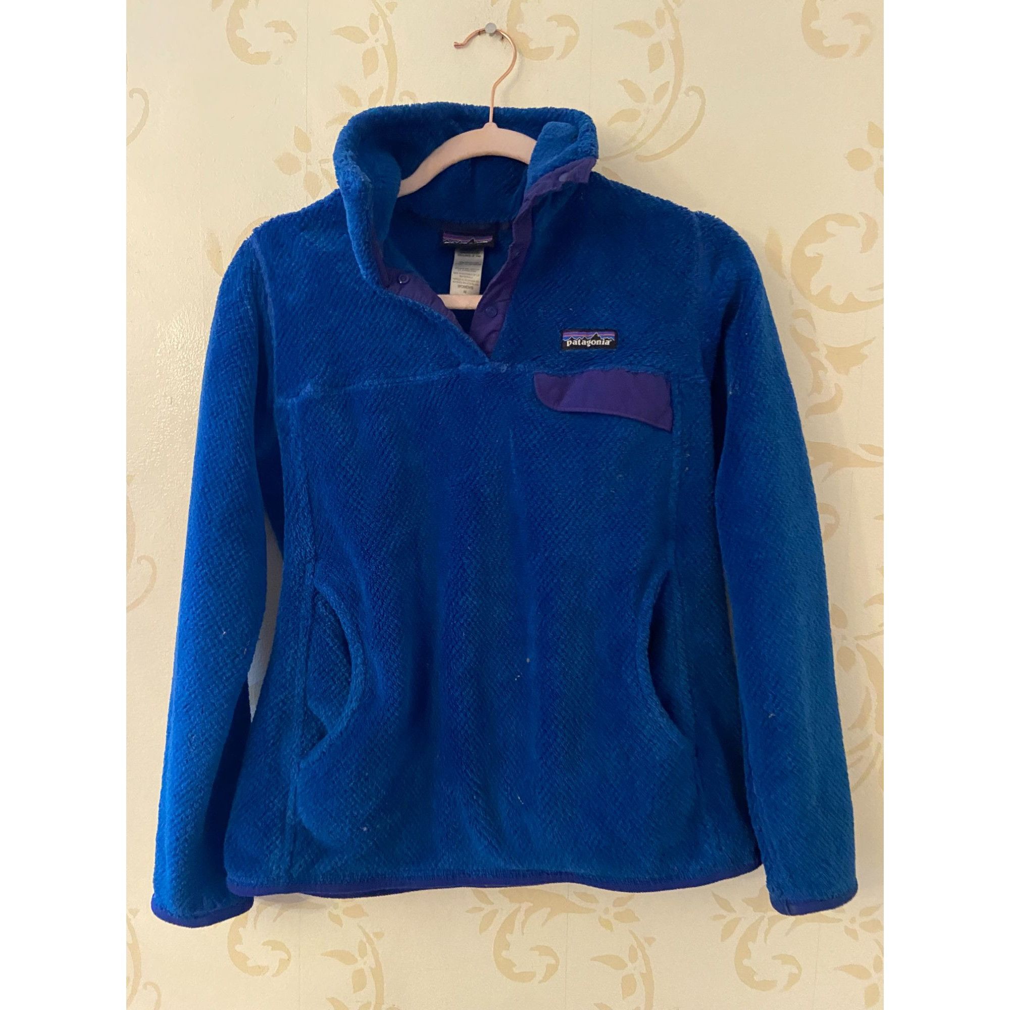 Patagonia Patagonia Royal Blue Fleece Snap-T Fleece Jacket Ladies Medi ...