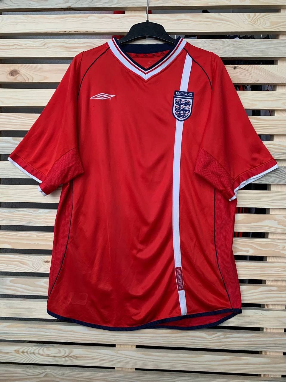 Umbro × Vintage 2001 England National Team Umbro Away Kit Soccer Jersey ...