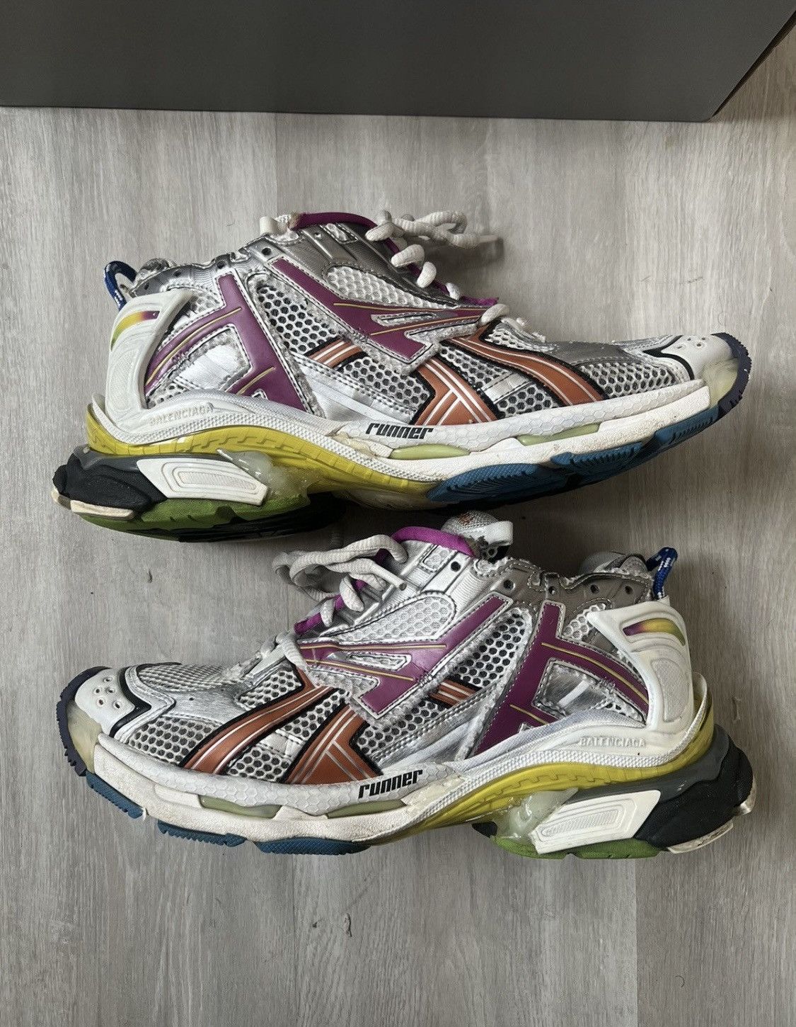 Balenciaga Multi-Color Balenciaga Runner Sneakers | Grailed