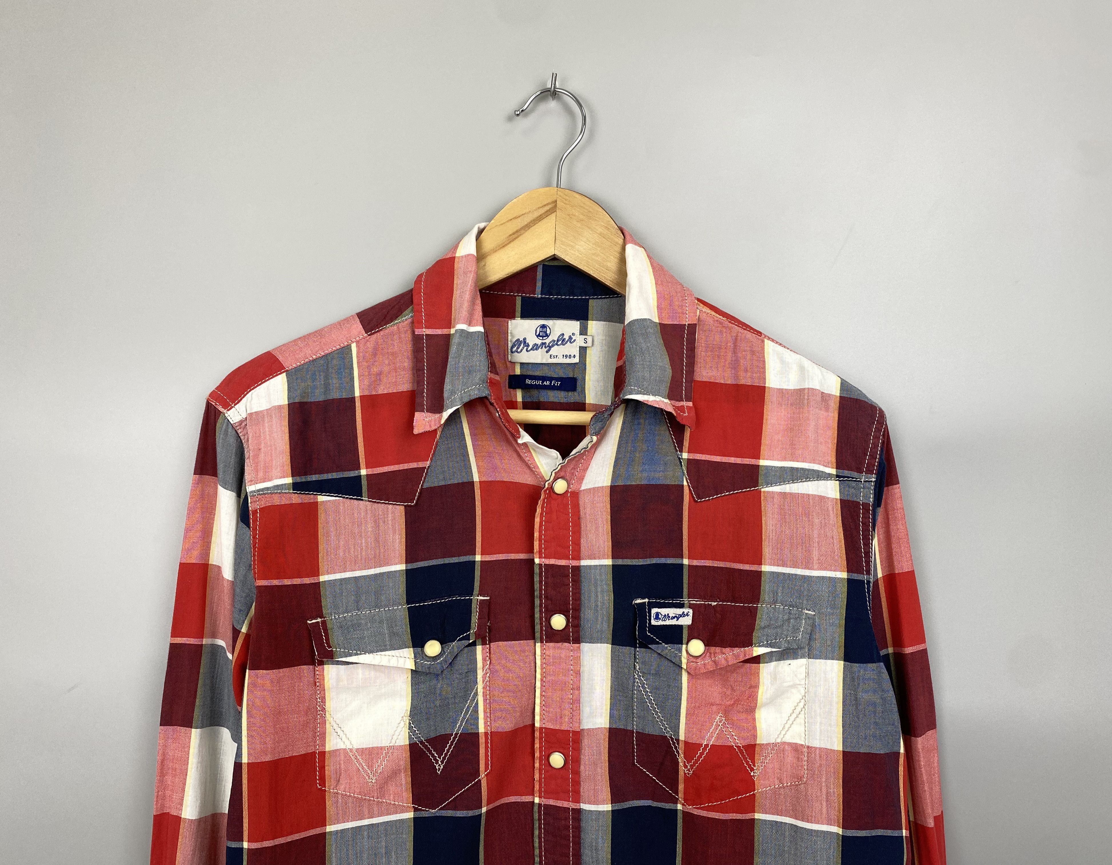 Wrangler Vintage WRANGLER Blue Bell Western Checkered Button Up Shirt ...