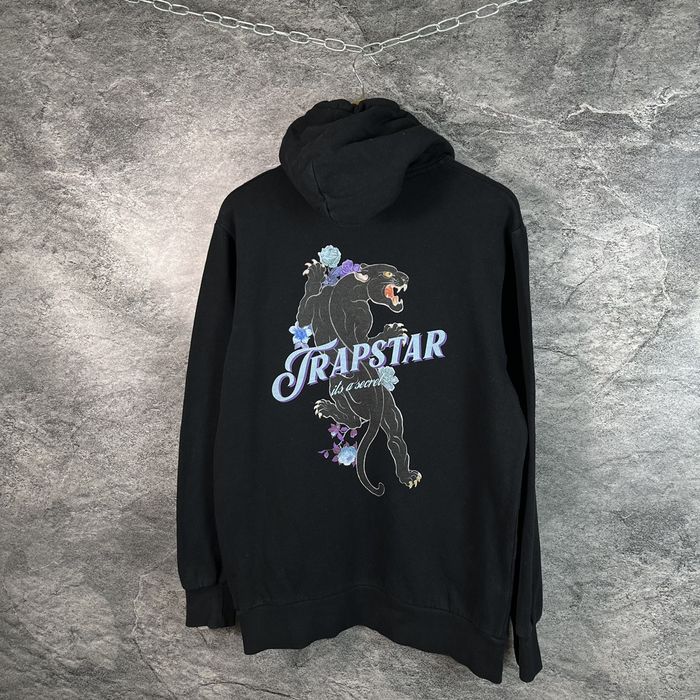 Trapstar London Trapstar Pantera Flower Logo Black Hoodie Its A Secret ...