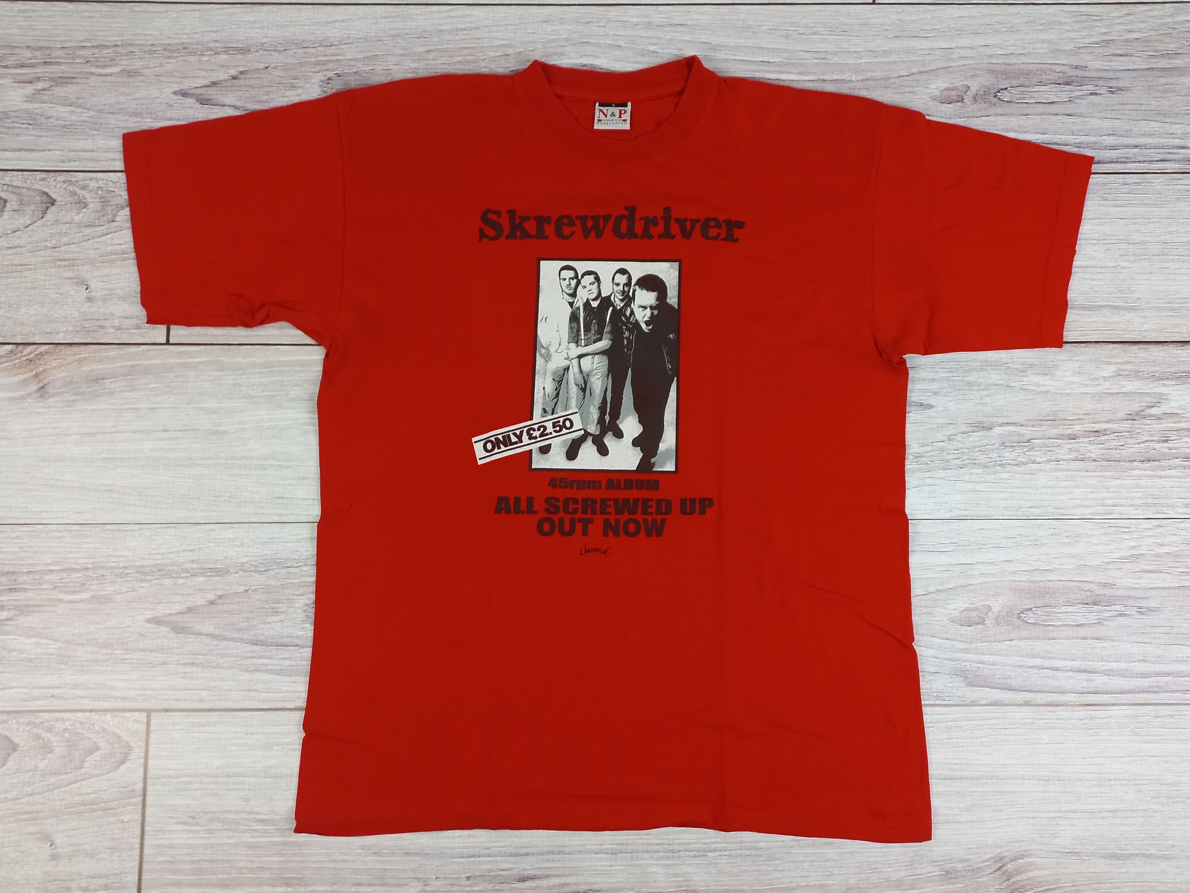 Band Tees × Vintage Skrewdriver band vintage t-shirt 90s | Grailed
