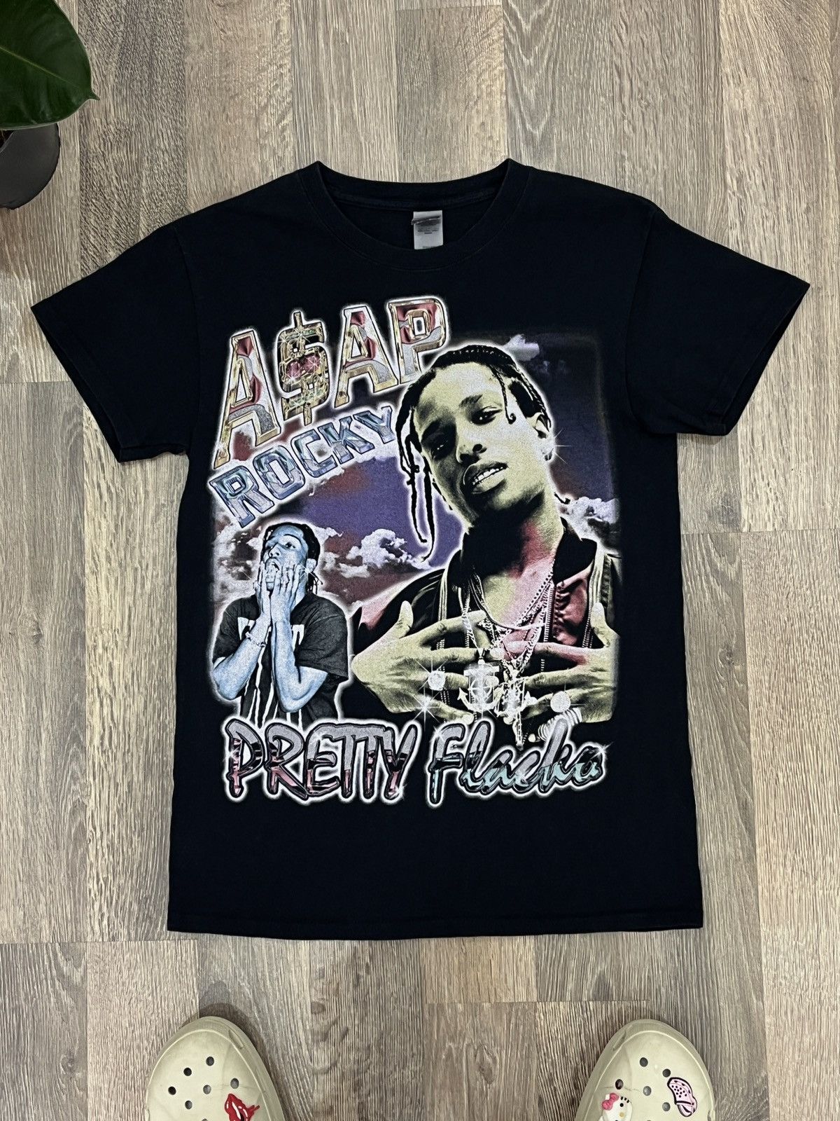 Vintage Vintage Y2K ASAP Rocky Pretty Flacko Double Print T-Shirt | Grailed
