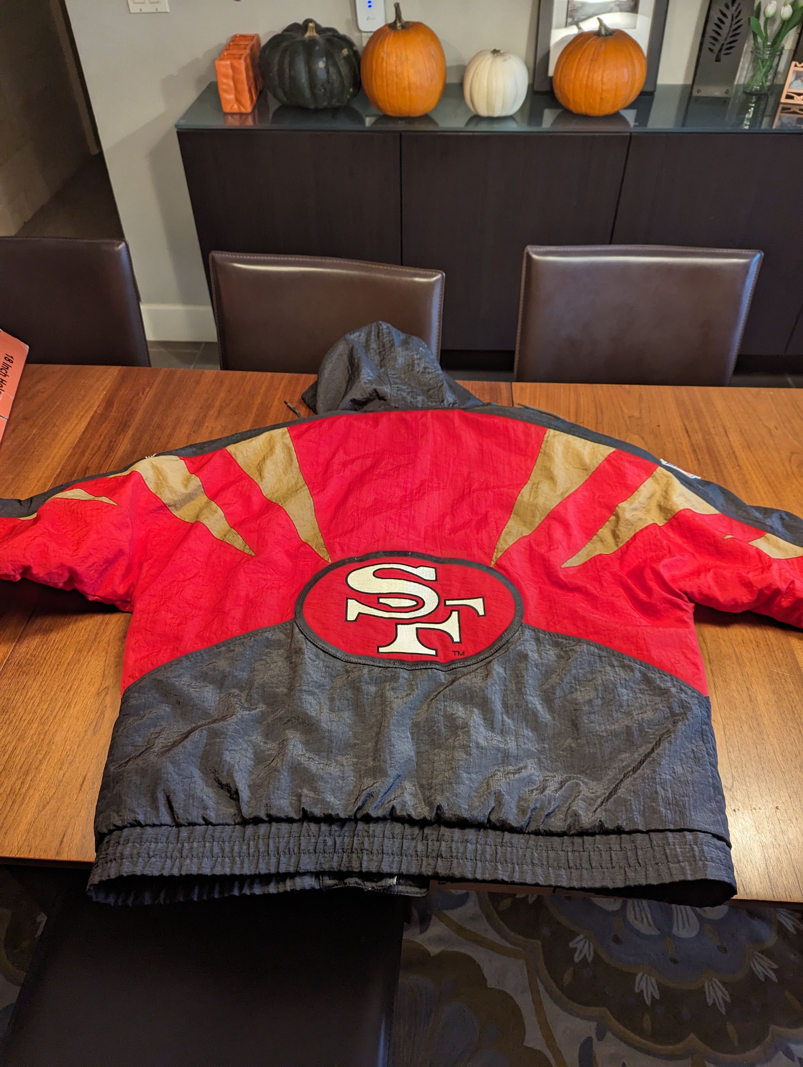 Apex One VINTAGE Pro Line Apex One 49ers Zip Puffer Jacket Men's sz L ...