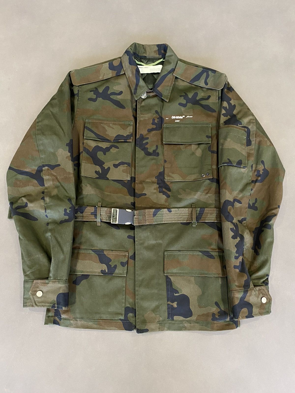 Off-White Off-White Camo Military Jacket | Grailed
