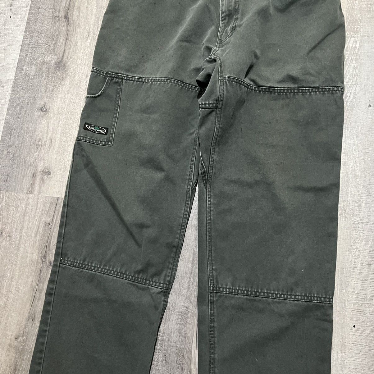 Vintage Arborwear Pants Faded Green Baggy Double Knee Tree Climber ...