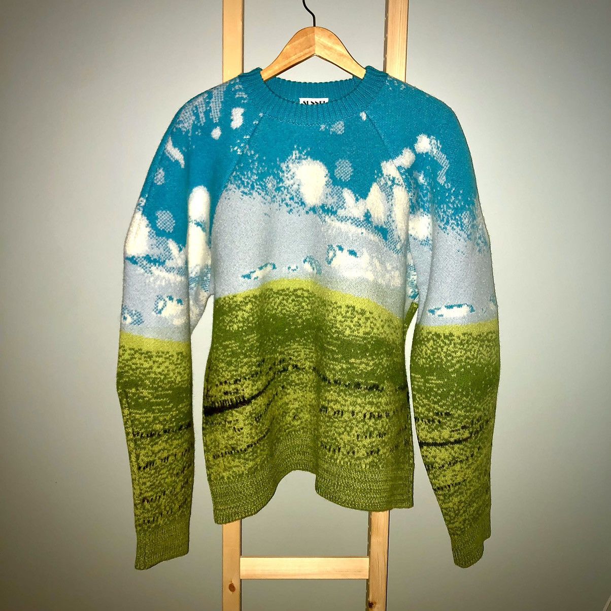 Sunnei Sunnei FW19 ‘Bliss’ Windows Xp wool Sweater | Grailed