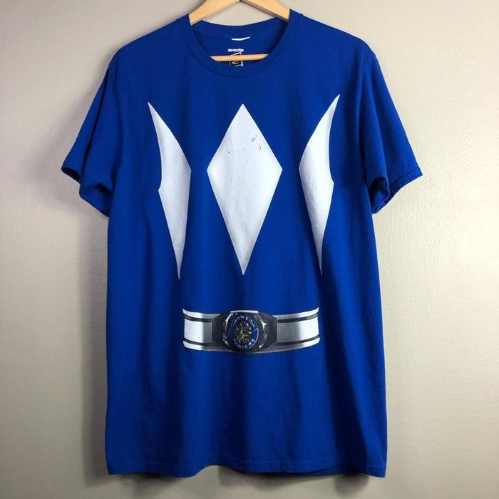 Hanes Blue Power Ranger T Shirt Hasbro Retro Costume Cosplay XL | Grailed