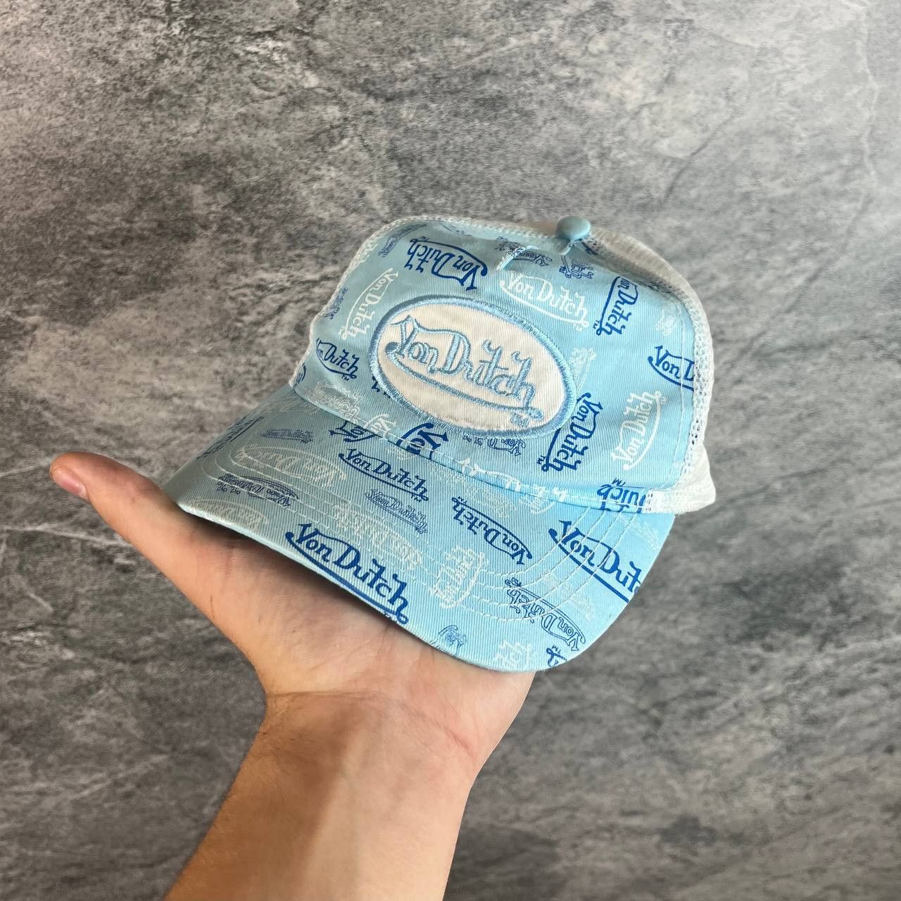 Vintage Von Dutch Monogram Logo Trucker Baseball Cap | Grailed