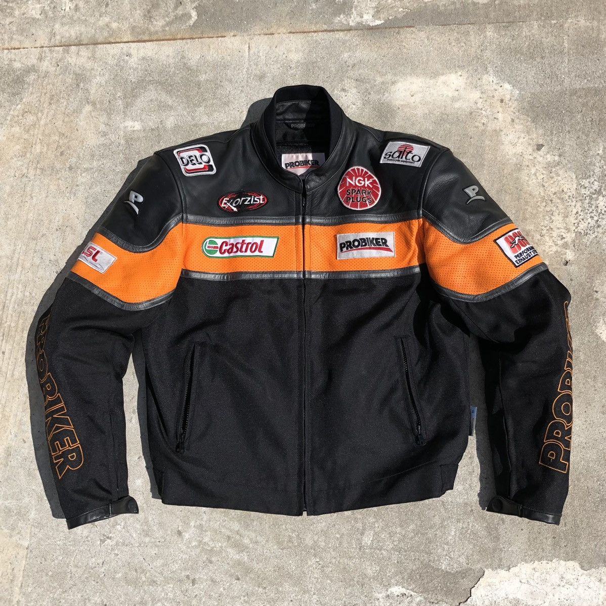 Vintage Probiker vintage moto jacket castrol leather | Grailed