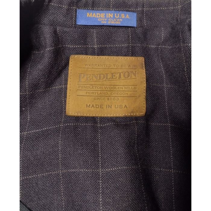 Pendleton Pendleton Mens Wool Windowpane Plaid Sport Coat Jacket Sz 44 | Grailed