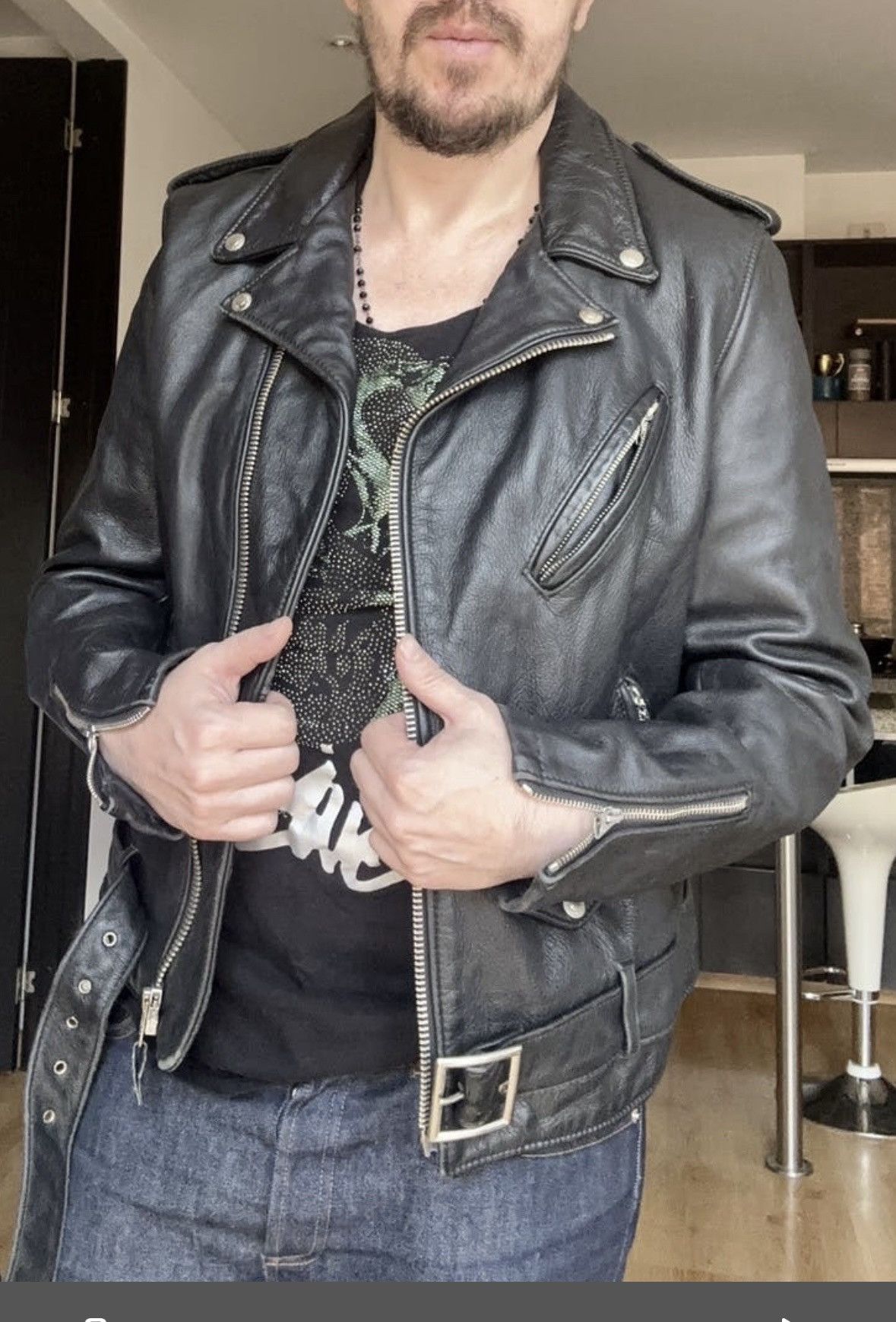 Schott Schott 626vn Vintage Fitted Cowhide Jacket Perfecto Large | Grailed