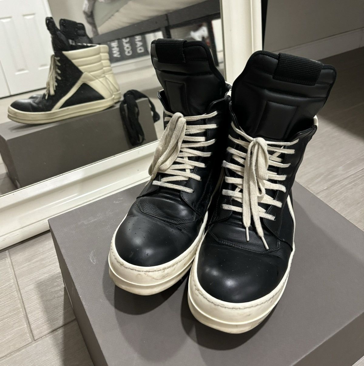 Rick Owens Rick Owens Geobaskets high-top sneakers | Grailed