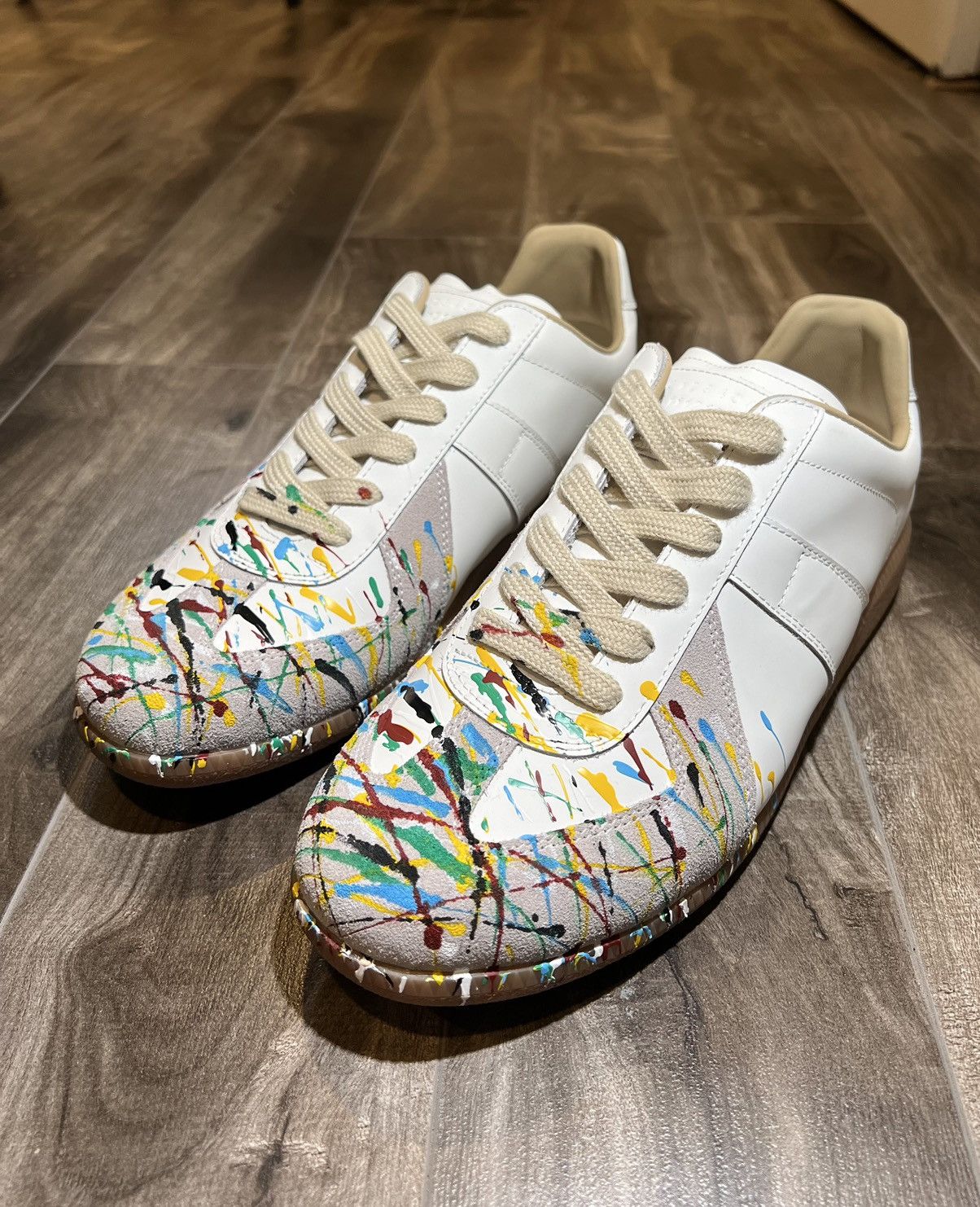 Vintage Maison margiela paint splatter Gats | Grailed