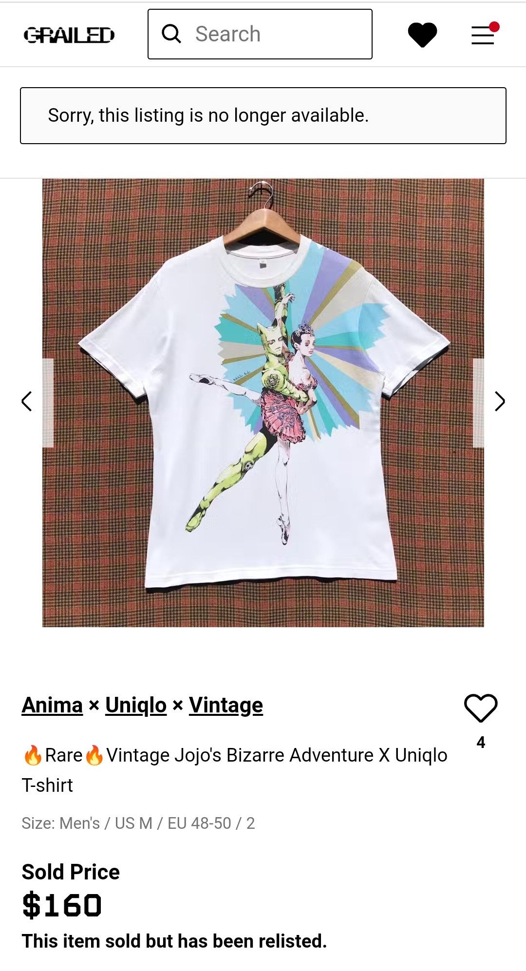 Anime × Rare × Uniqlo 💥Crazy Rare Vintage Hirohiko Aroki Anime Tee ...