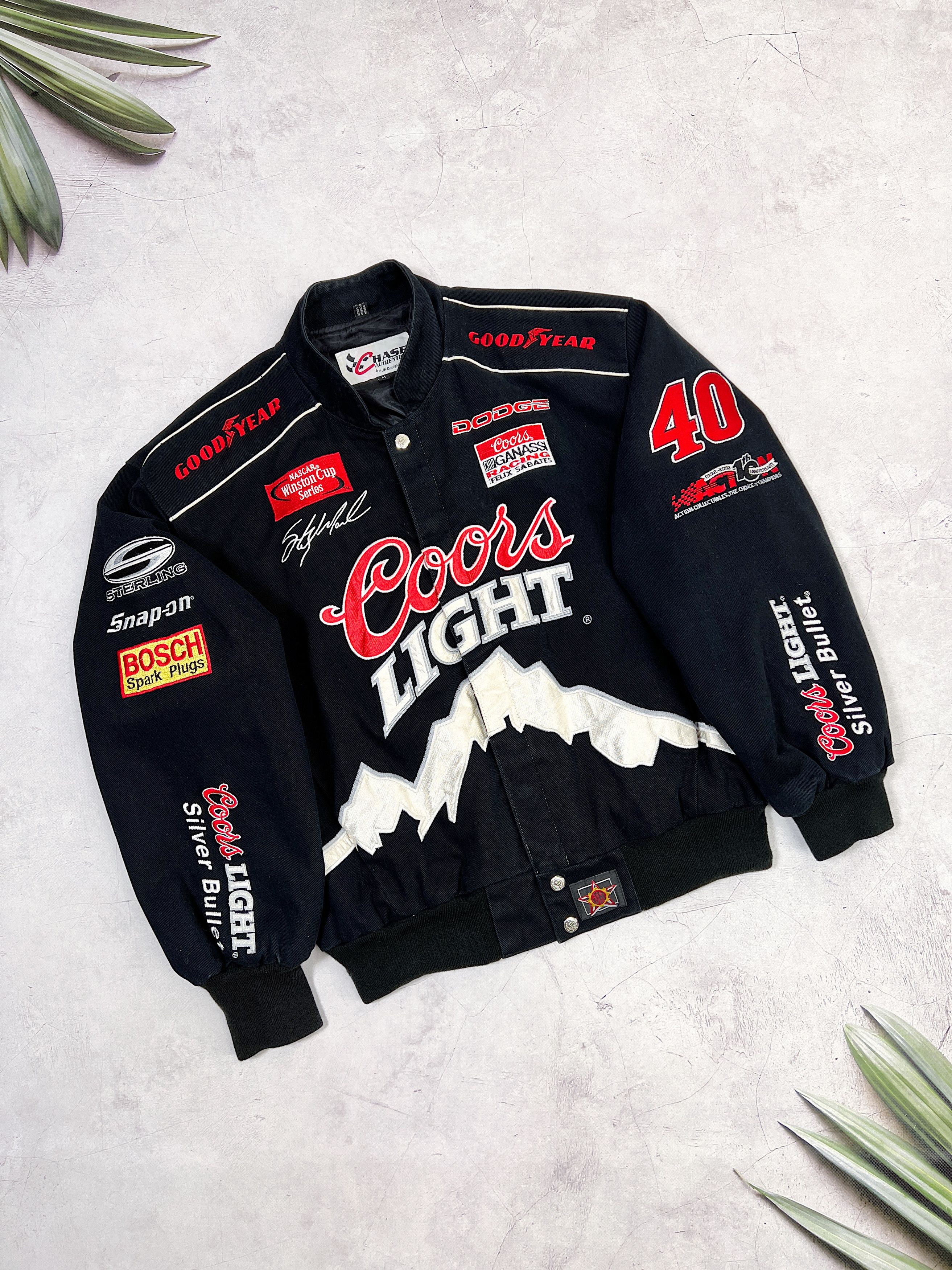 NASCAR × Vintage Coors Light NASCAR Racing Jacket Sterling Jeff ...