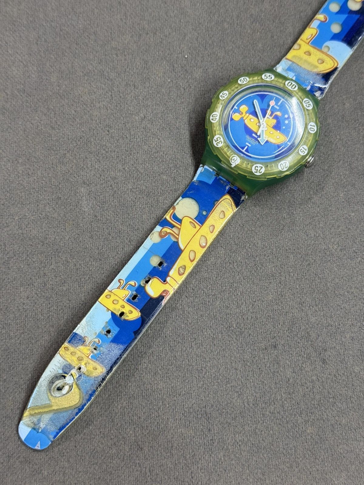 Swatch × Vintage Swatch AG 1997 Scuba “Yellow Submarine” The Beatles ...