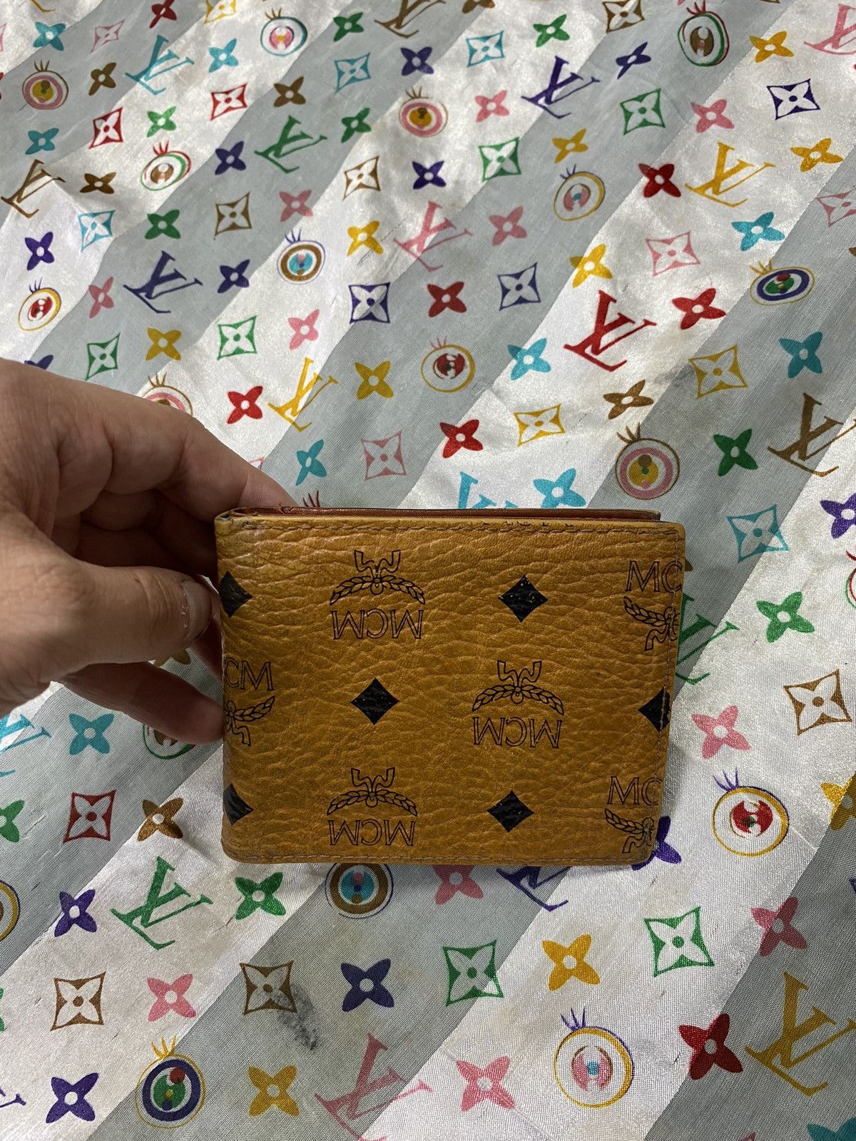MCM × Vintage MCM Monogram Mens Bifold Wallet Preowned | Grailed