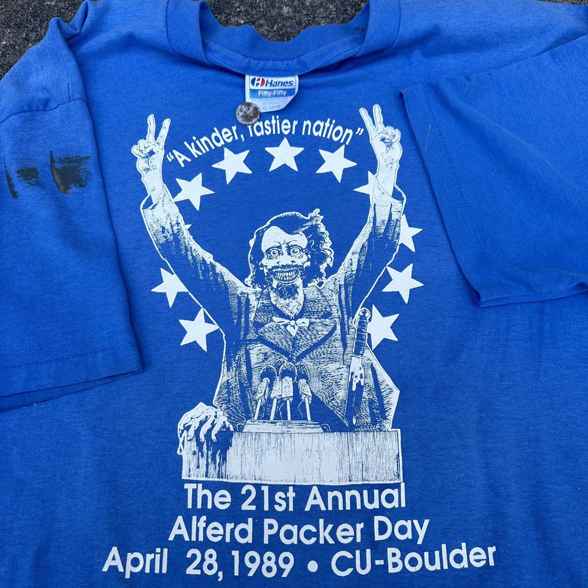 Vintage Vintage 80s Alfred Packer Cannibal Serial Killer Macabre Tee ...