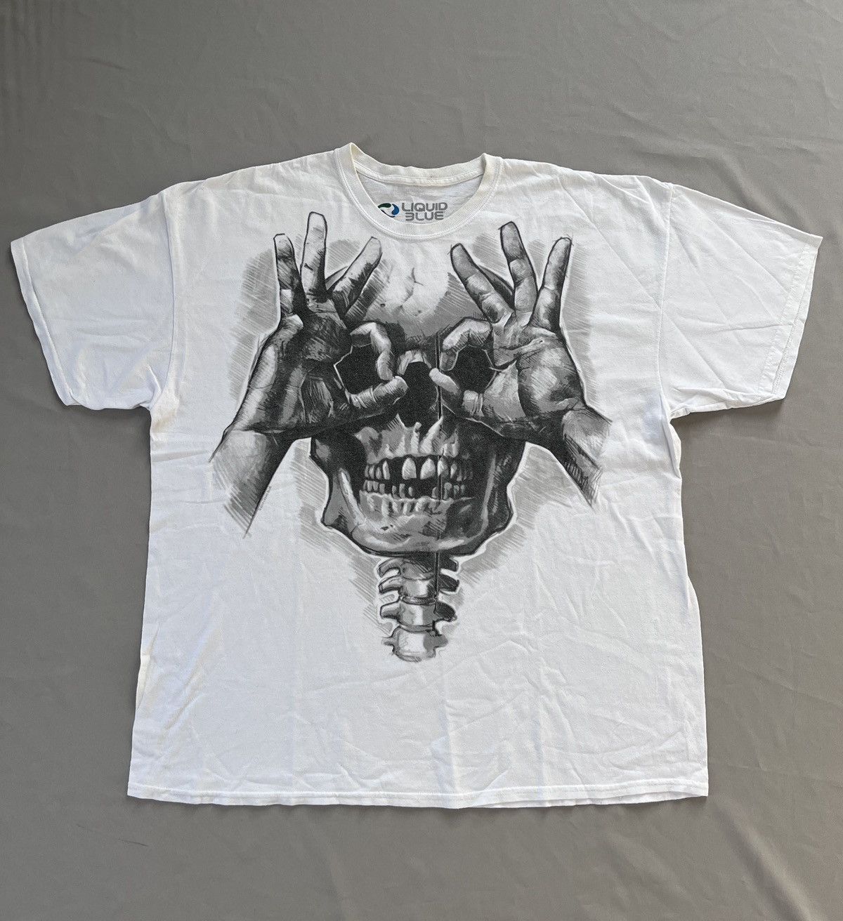 Liquid Blue Liquid Blue 2014 Skeleton Big T-shirt | Grailed