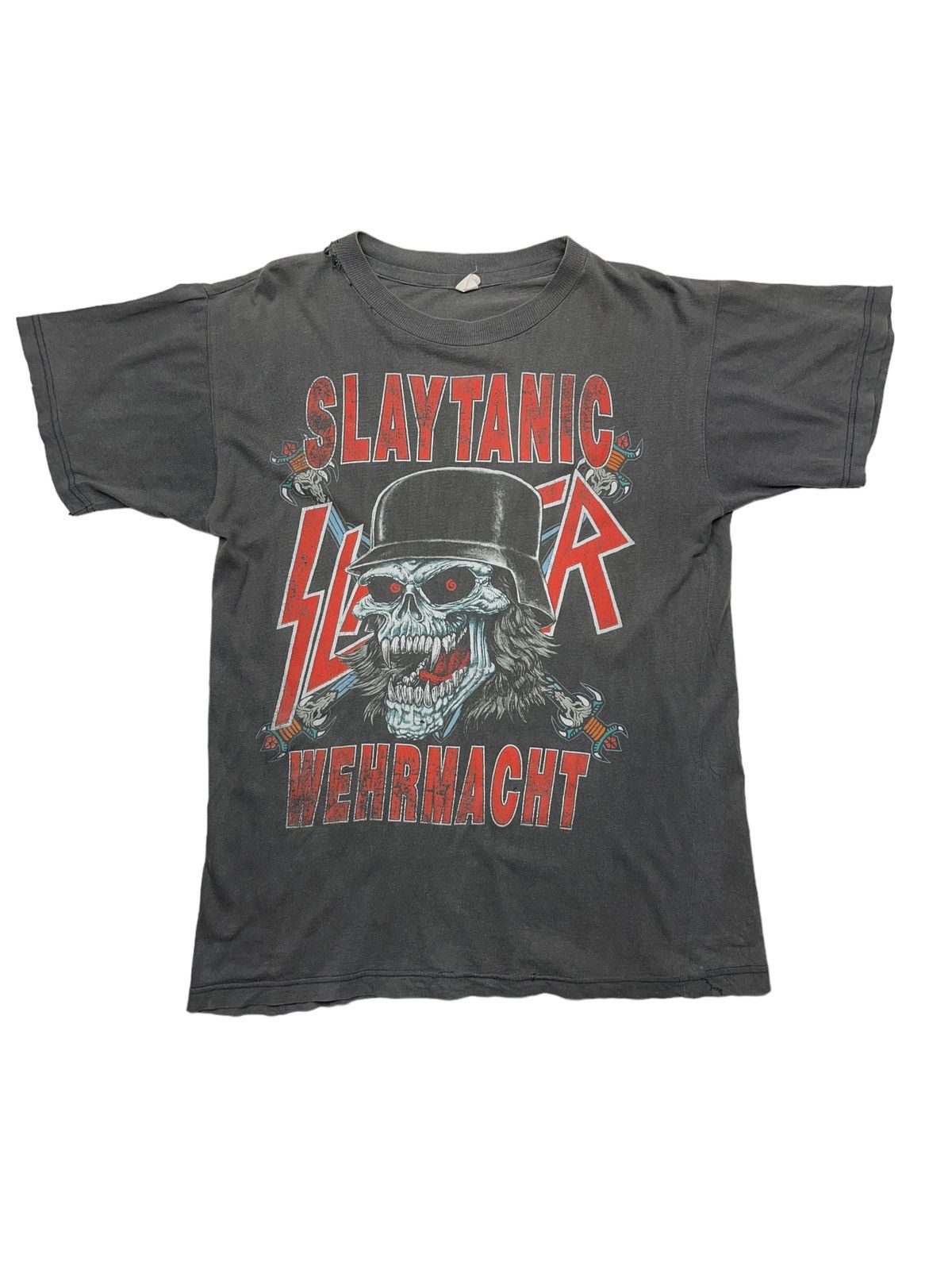 Band Tees × Vintage 1989 Slayer Slaytanic Wehrmacht World Sacrifice ...