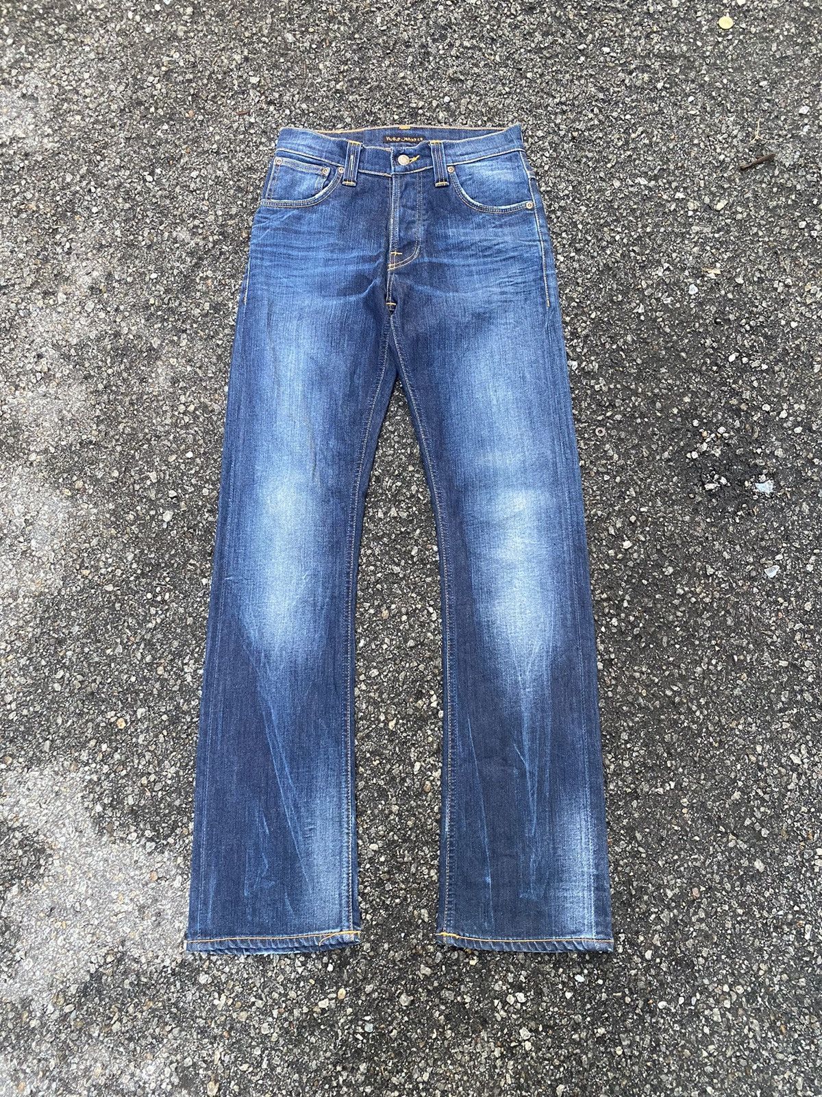 Nudie Jeans Flare Nudie Jeans Slacker Jack Dark Organic Used Denim ...