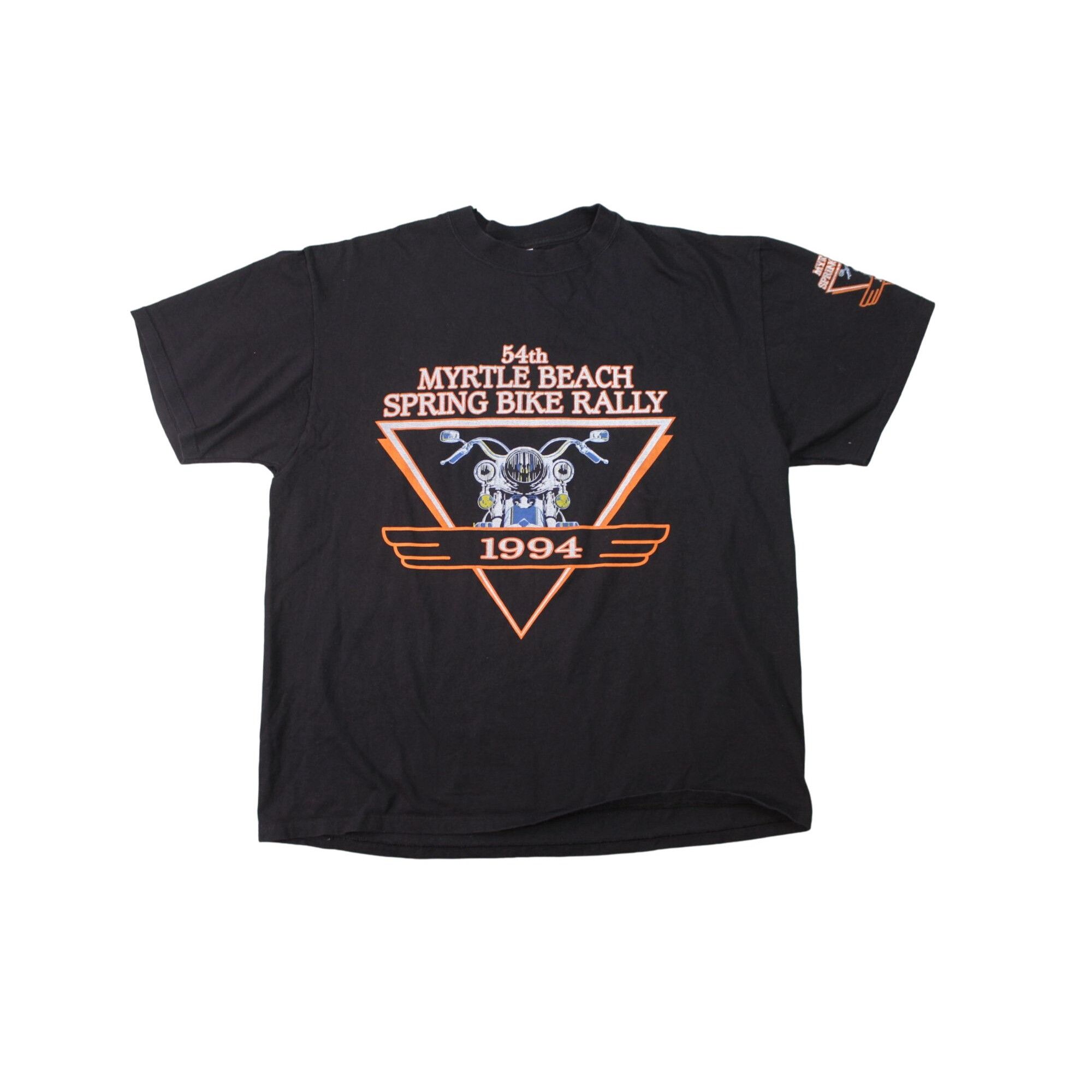 Vintage Vintage 54th Myrtle Beach Spring Bike Rally Tee Shirt Black | Grailed