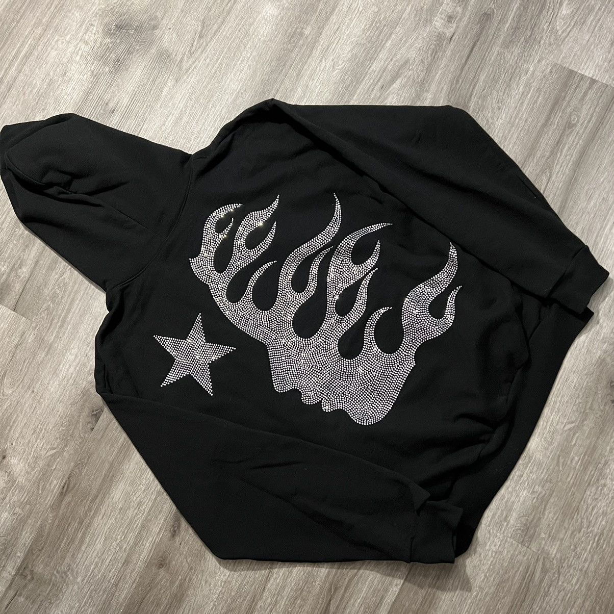 HELLSTAR Hellstar Rhinestone Hoodie | Grailed