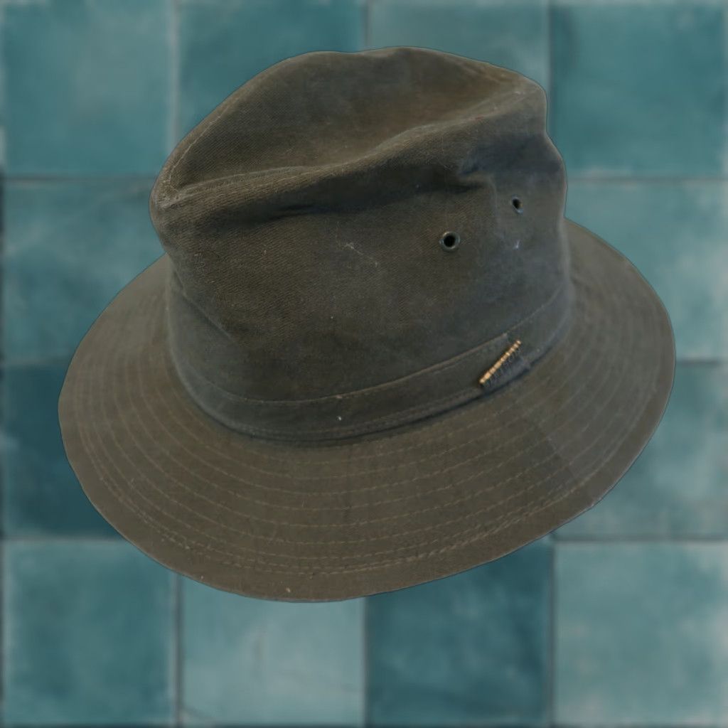 Stetson VINTAGE Stetson Olive Green Traveler Safari Outback Vented Hat ...