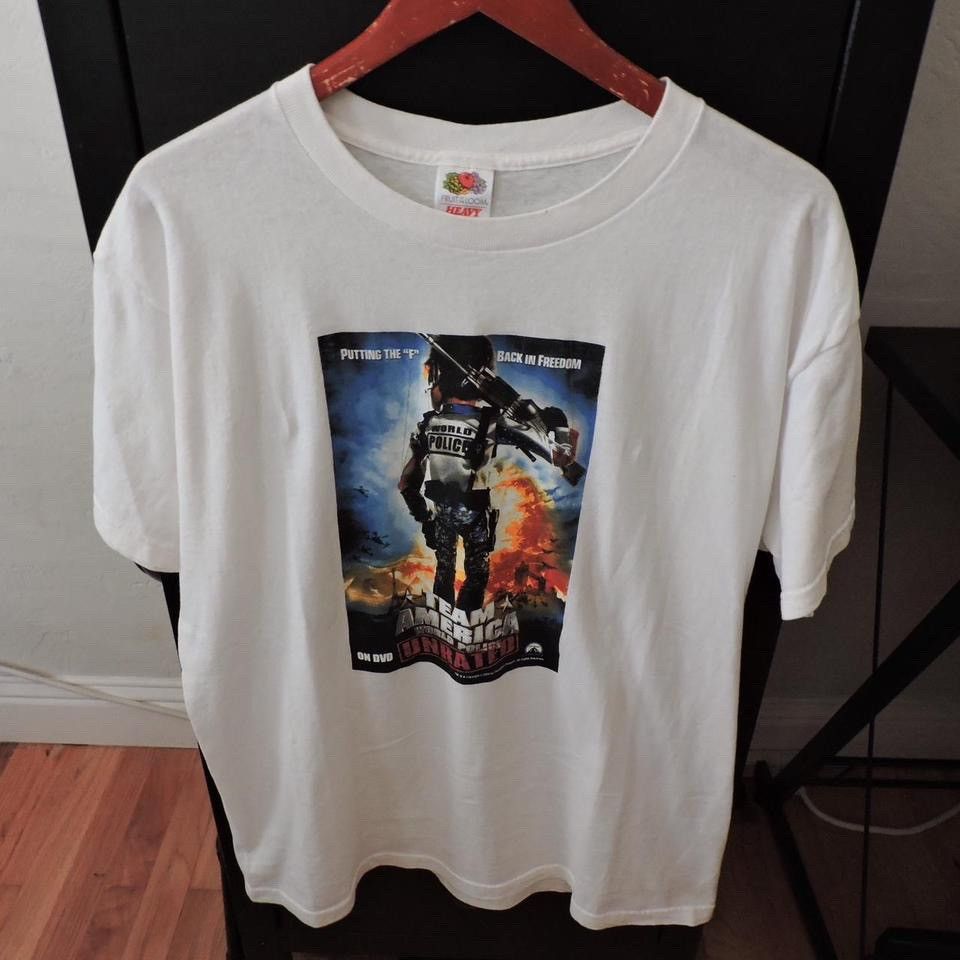 Vintage TEAM AMERICA WORLD POLICE MOVIE PROMO TEE | Grailed