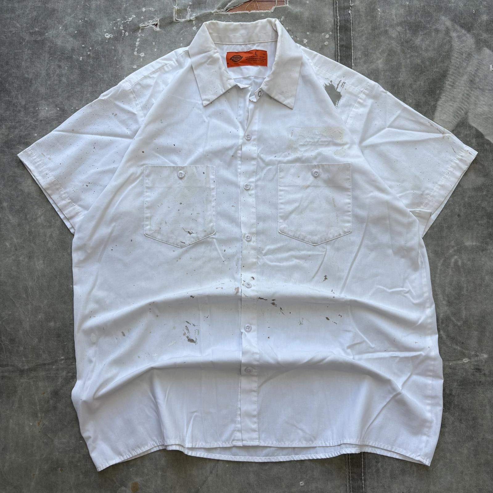 Dickies Vintage 90s Dickies Painter Distressed Work Button Up Shirt ...