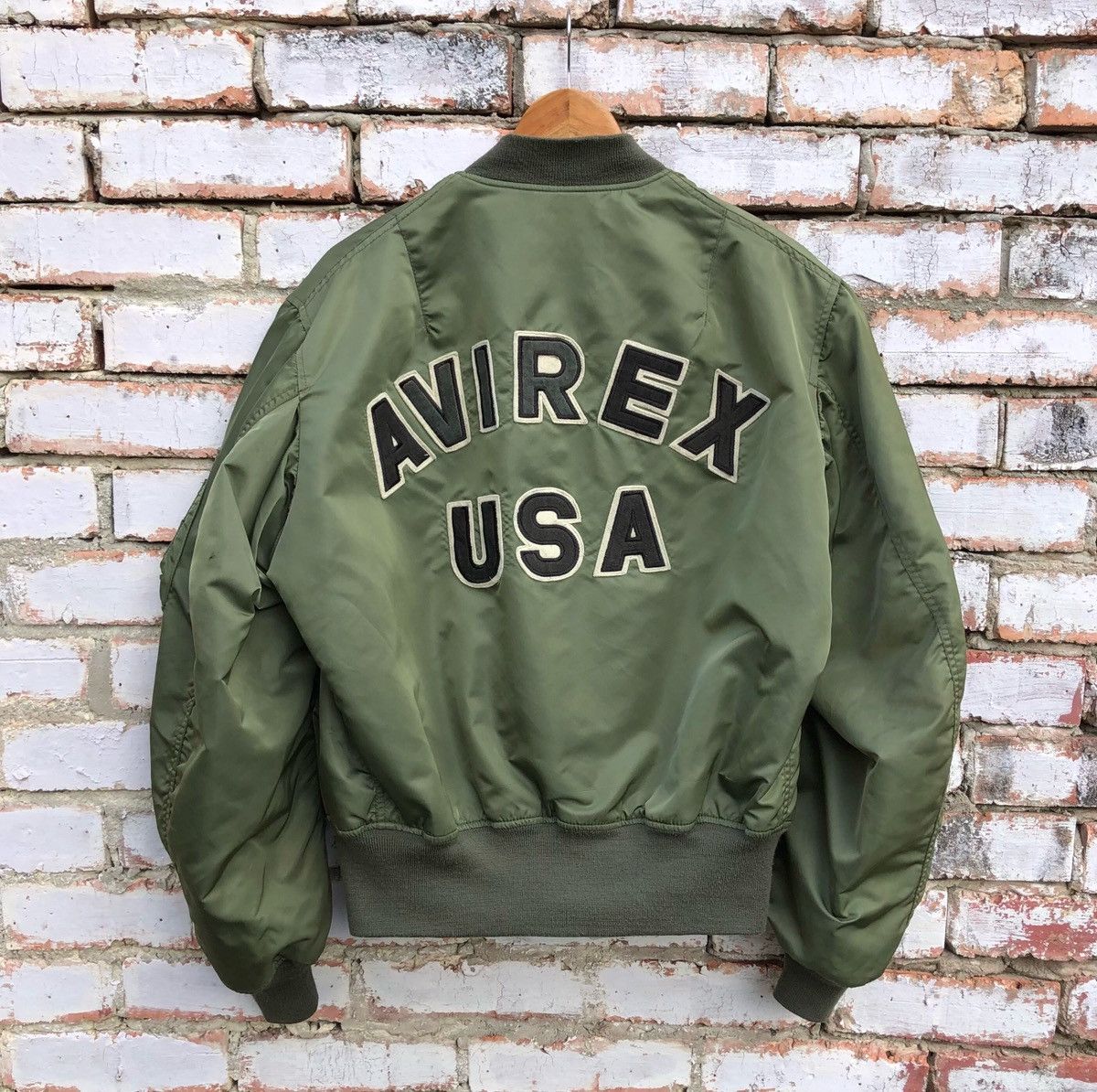 Avirex × Bomber Jacket × Vintage VTG AVIREX Flyer’s Man Intermediate Ma-1(USAF) Bomber Jacket ...