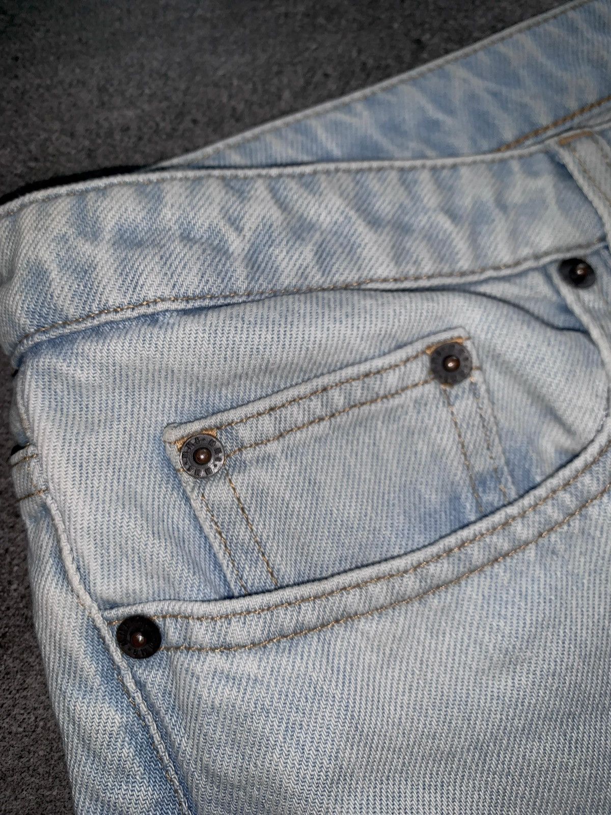 Maison Margiela FREE TAX! MM6 Flared Light Wash Denim Jeans | Grailed