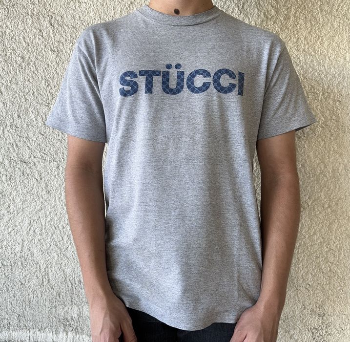 Vintage Stussy 2000s ‘Stucci’ Gucci Monogram Vintage T shirt | Grailed