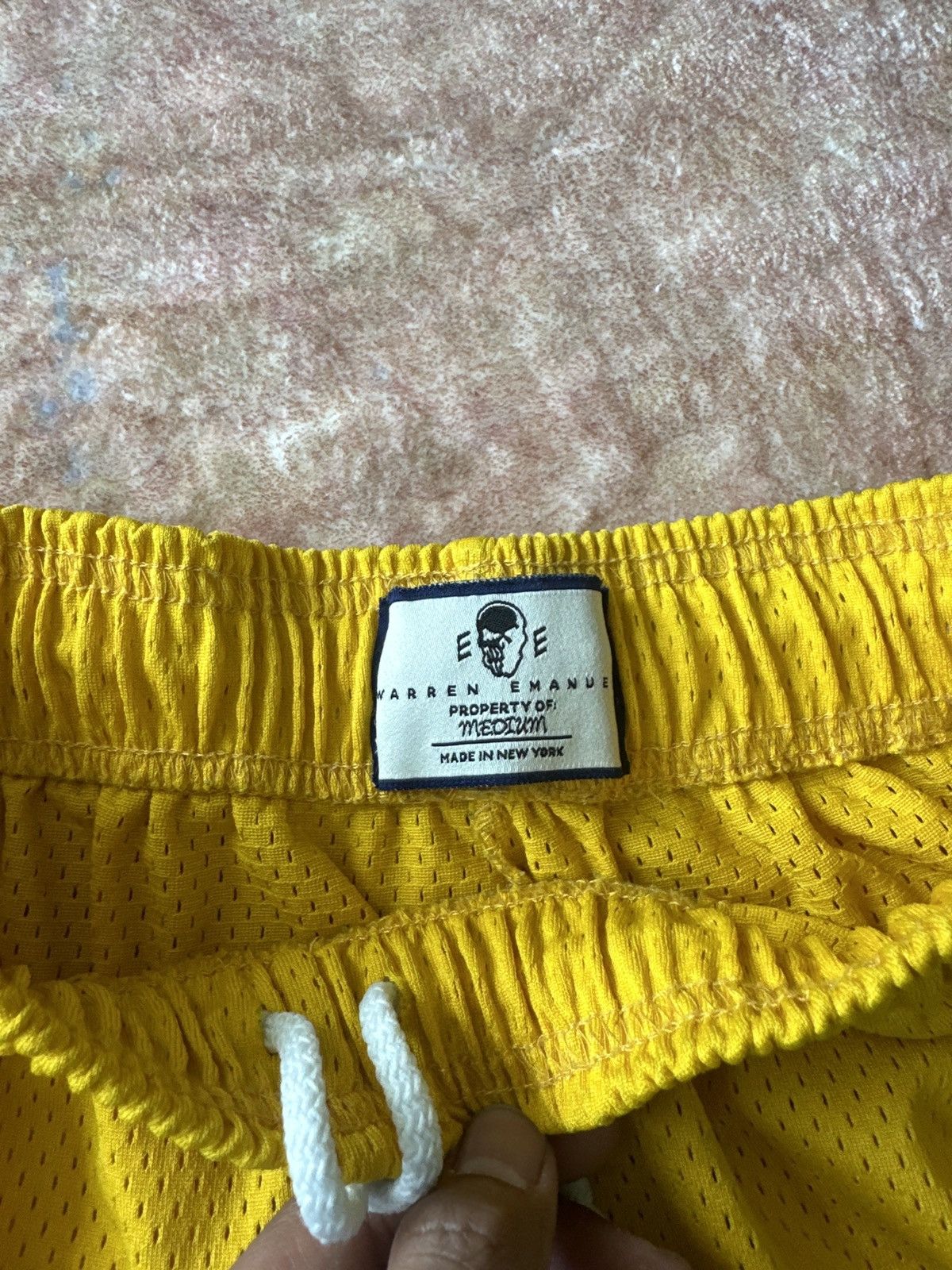 Eric Emanuel Eric Emanuel x Warren Lotas yellow shorts | Grailed
