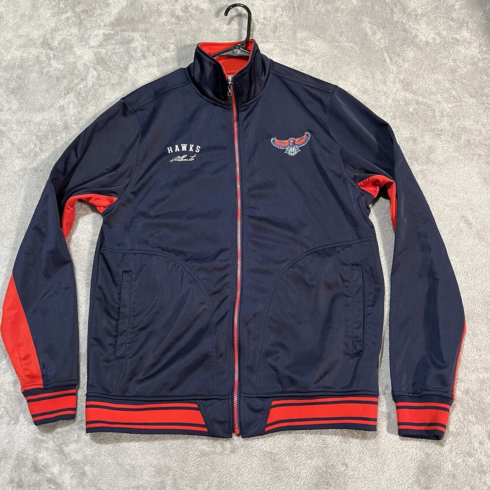 NBA Atlanta Hawks Track Jacket Men's Large Blue NBA Basketball | Grailed