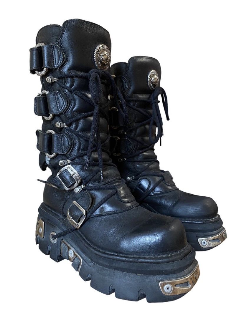 Avant Garde × New Rock × Vintage Vintage New Rock leather boots | Grailed