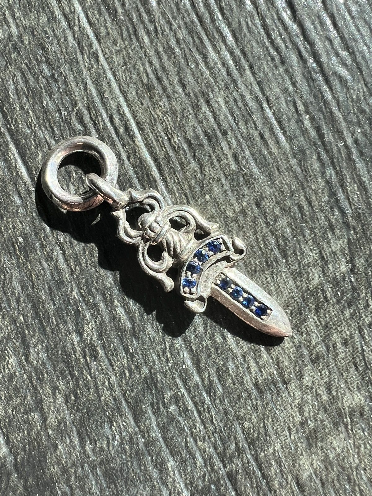 Chrome Hearts Chrome Hearts Sapphire Dagger Pendant | Grailed