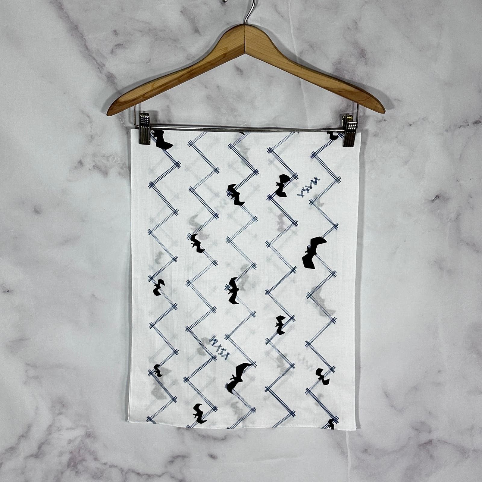 Visvim White Tenugui Bat Bandana | Grailed