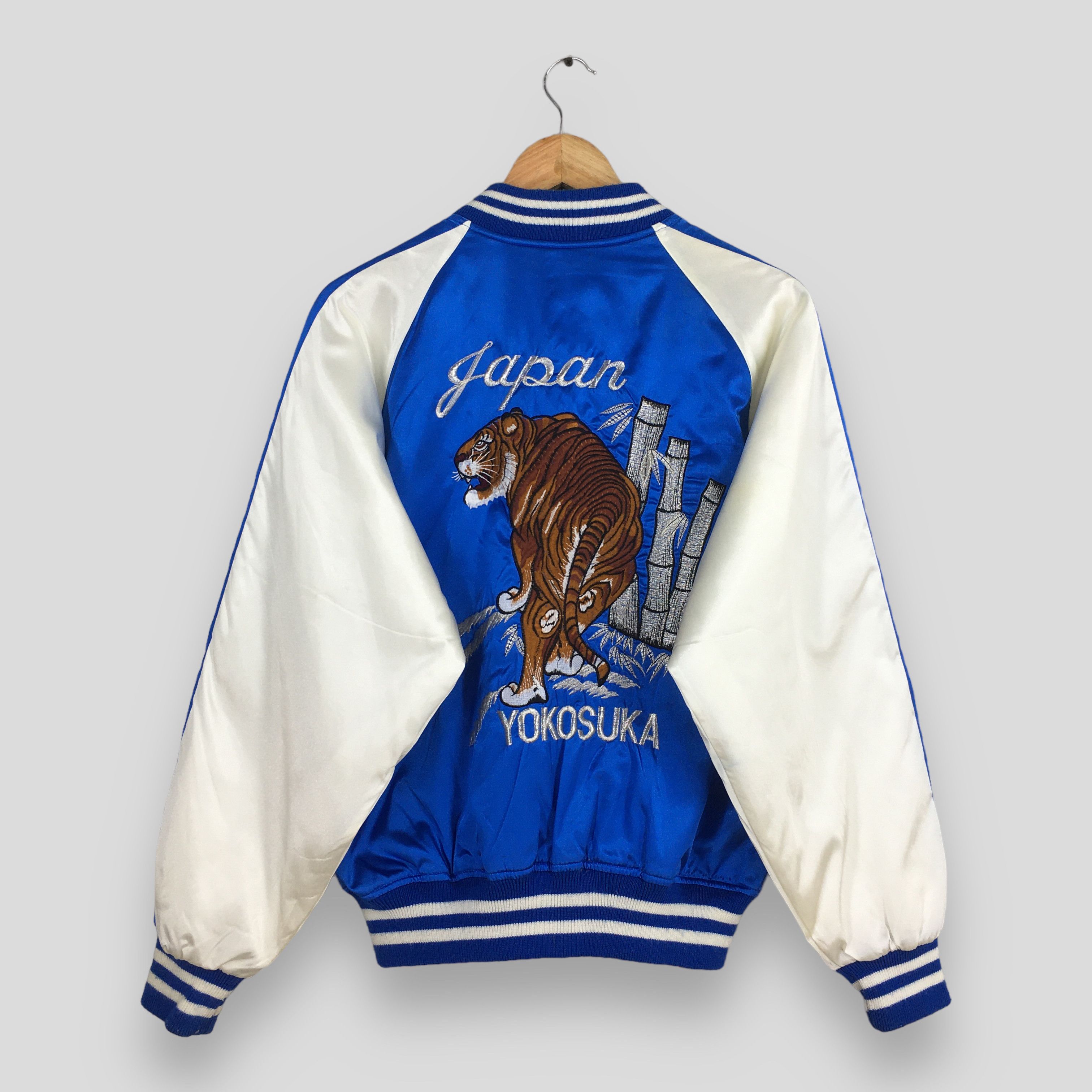 Japanese Brand 80's Sukajan Tiger Yokosuka Souvenir Tiger Jacket Large ...