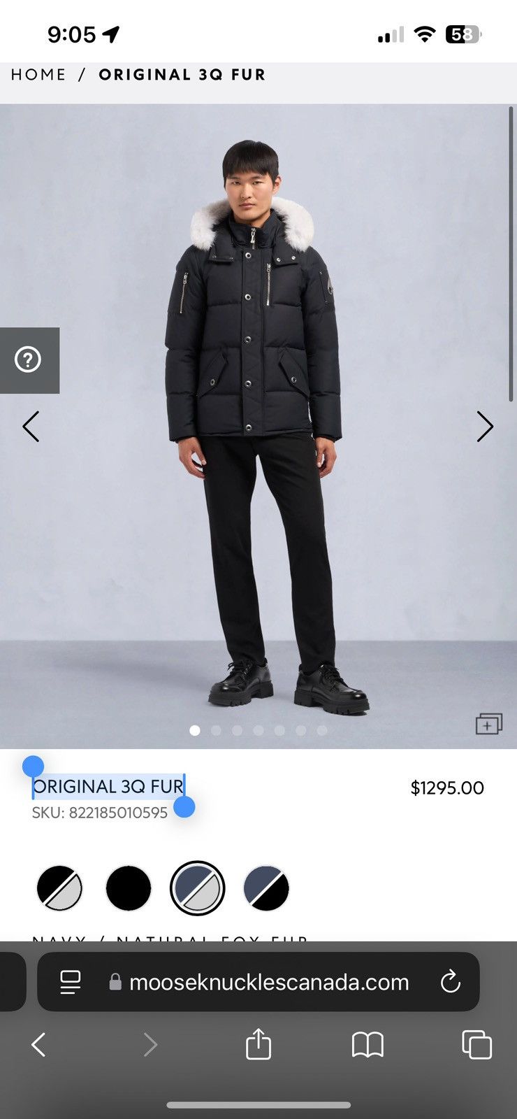 Moose Knuckles ORIGINAL 3Q FUR moose knuckles | Grailed