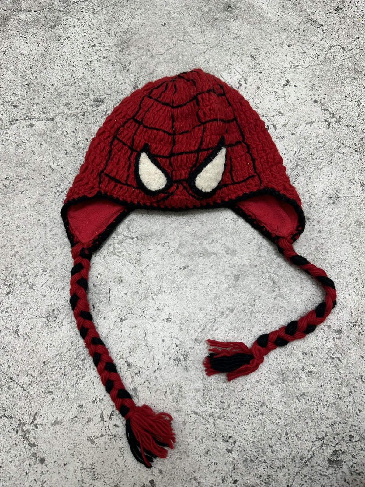 Vintage Y2k Spider Man Ushanka Beanie Hat Eye Big Logo 00s | Grailed