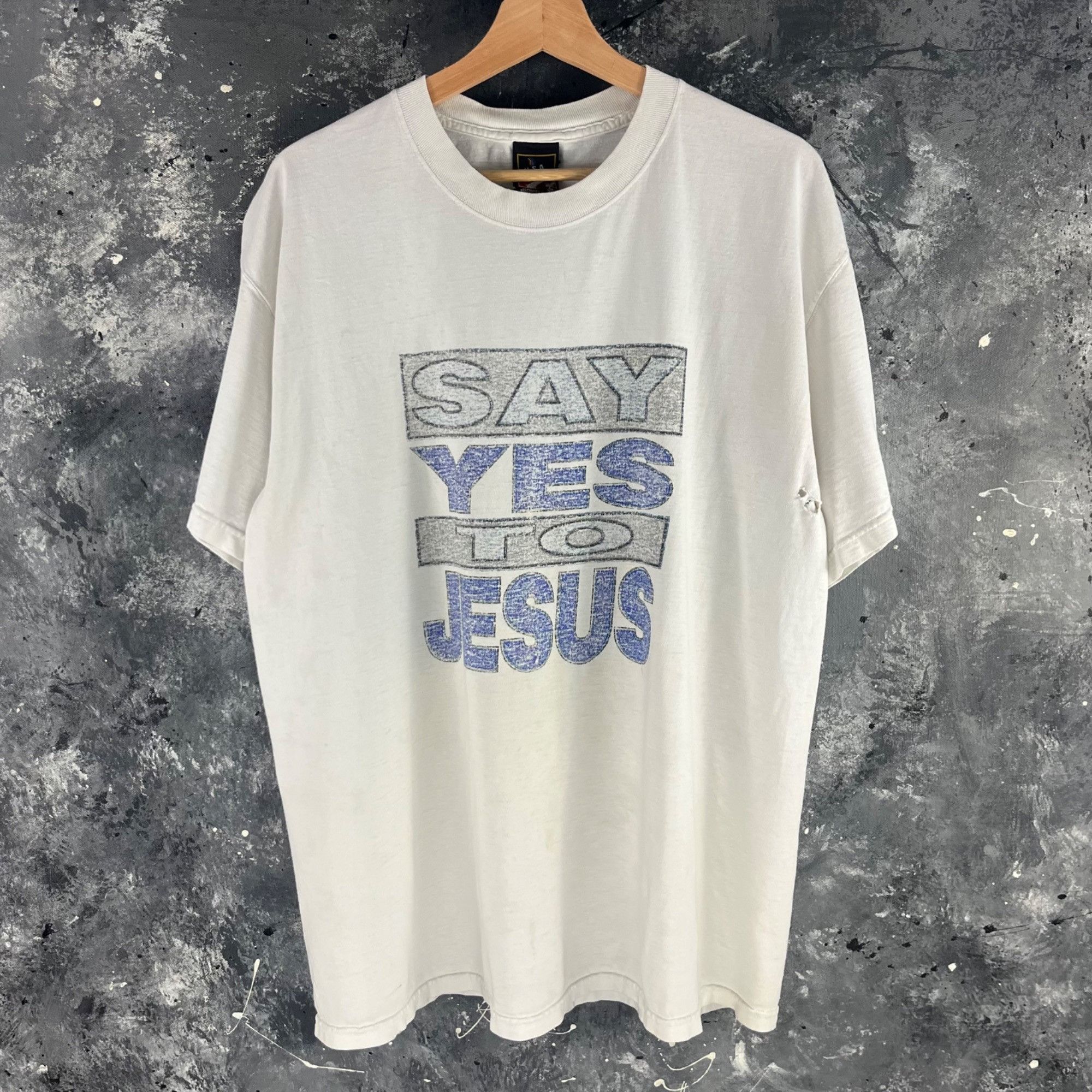 Vintage Vintage 90’s Thrashed Jesus shirt | Grailed